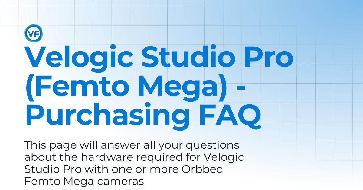 Velogic Studio Pro (Femto Mega) - Purchasing FAQ | Velogic Docs
