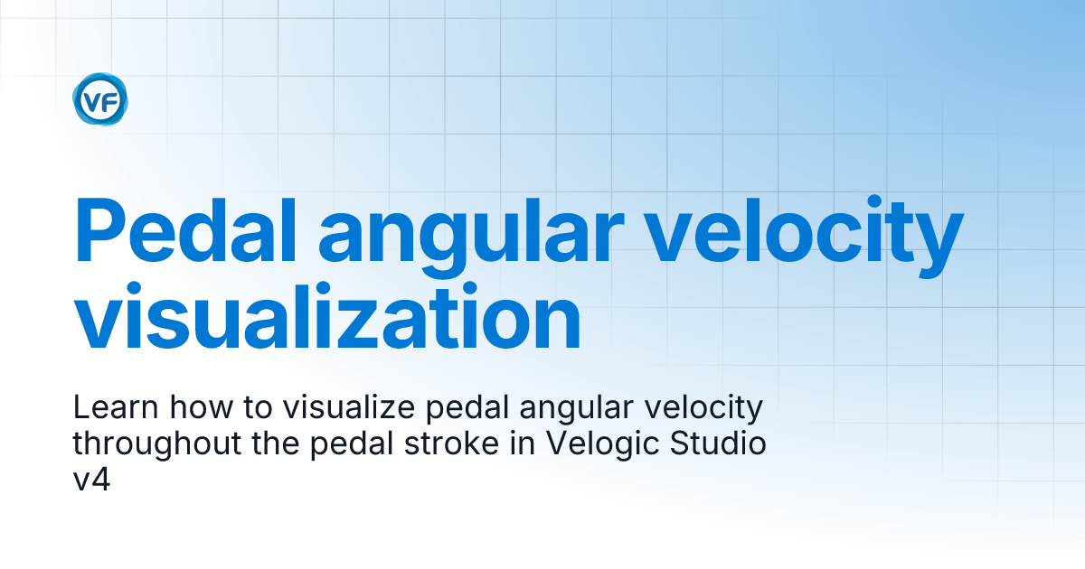 Pedal angular velocity visualization | Velogic Docs